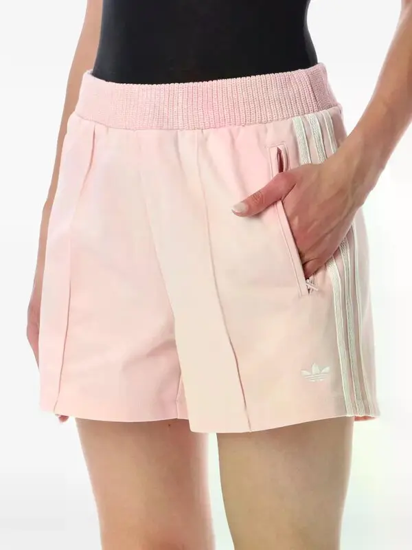 Adidas Logo-embroidered Side-stripe Shorts
