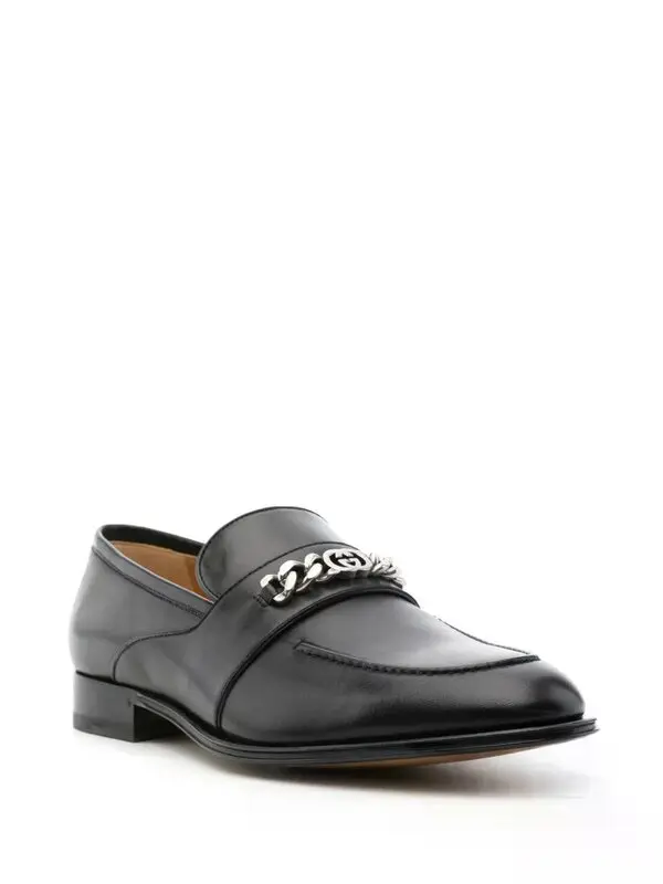 Gucci Interlocking G-chain Loafers