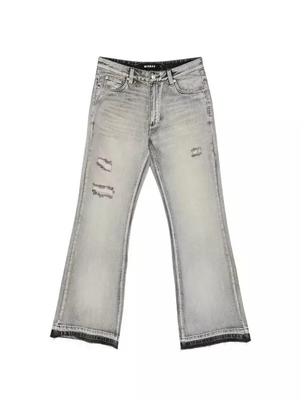 MISBHV Distressed Bootcut Jeans