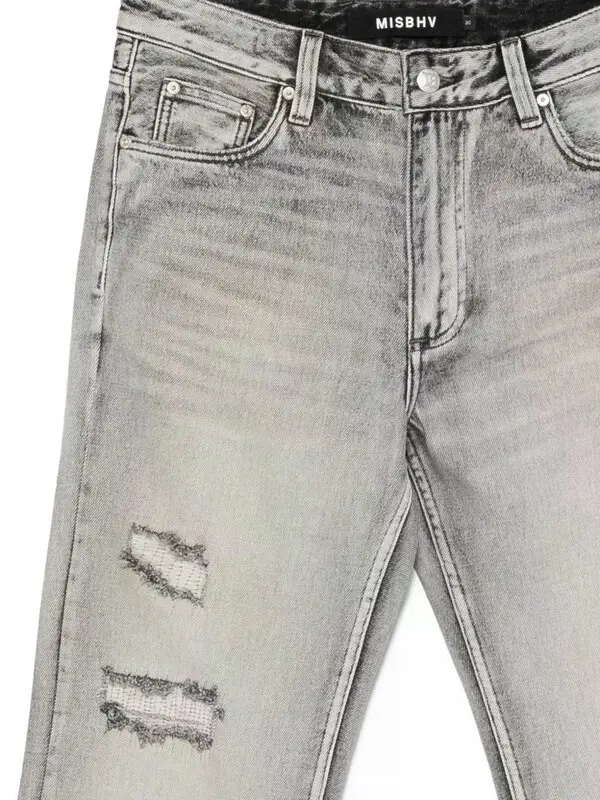 MISBHV Distressed Bootcut Jeans