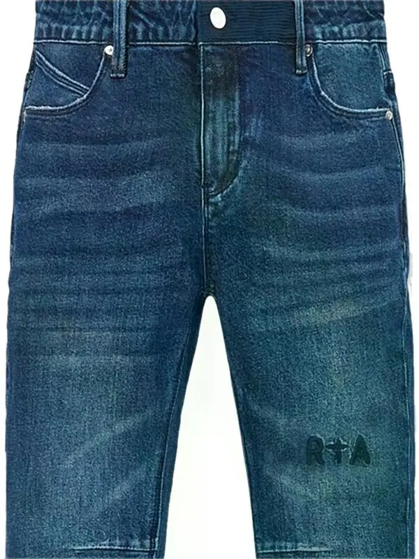 RtA Clayton Logo Embroidered Jeans