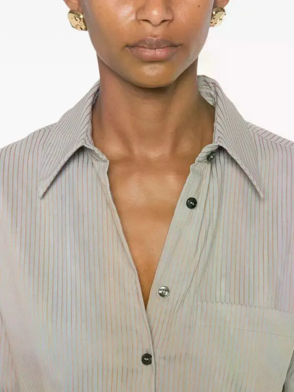 THE M.. Striped Button-down Shirt