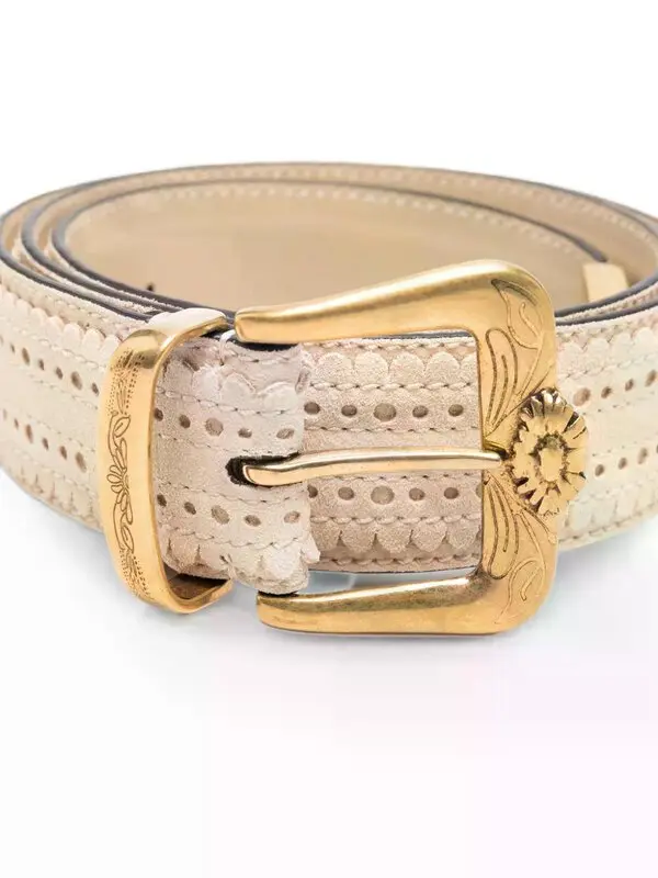 Ermanno Scervino Laser-cut Leather Belt