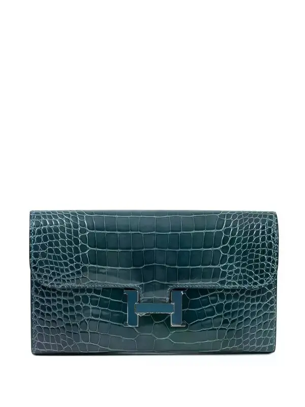 Hermès Constance Long Wallet - Blue