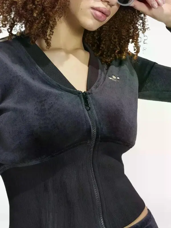 Adidas Velvet Side Stripe Track Jacket