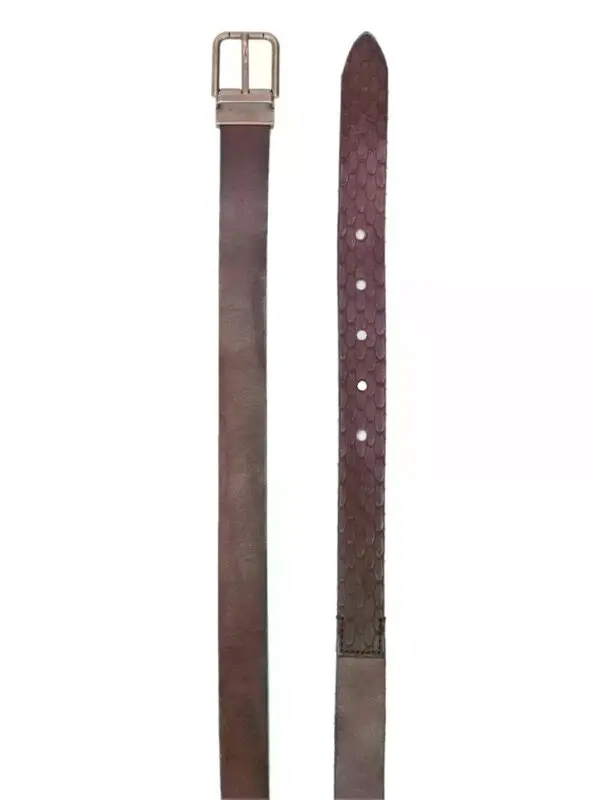 Dolce & Gabbana Scales-effect Leather Belt