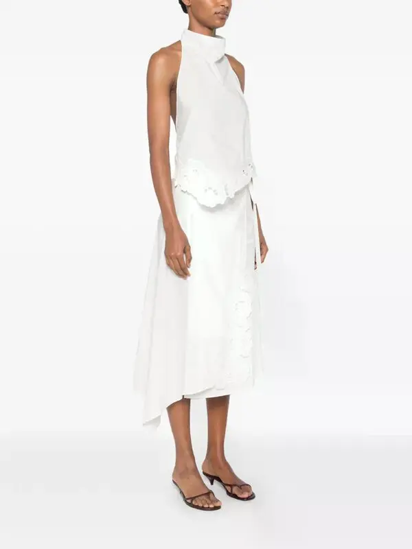 SIR. Broderie Anglaise Halterneck Blouse