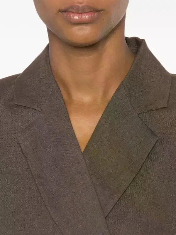 VICOLO Double-breasted Short Sleeve Blazer