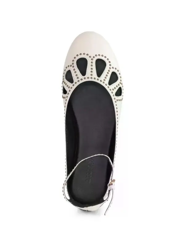 Isabel Marant Étoile Stud-embellished Cutout Ballet Flats