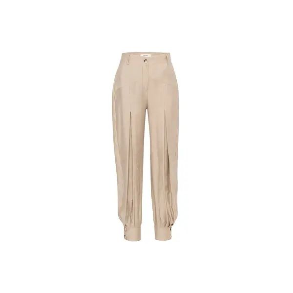 Sélone Nessa Pleated Balloon Trousers - Brown