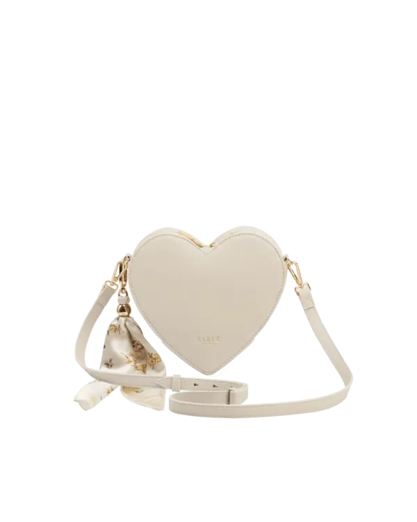 FABLE ENGLAND Heart Crossbody Bag - Black/yellow