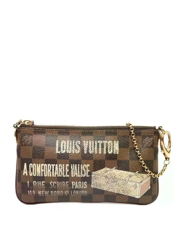 LOUIS VUITTON Damier Ebene Pochette Milla Mm Shoulder Bag - Brown