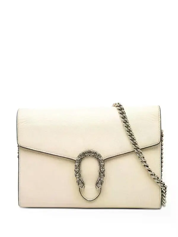 Gucci 2016-2026 Calfskin Dionysus Wallet On Chain Crossbody Bag - Brown