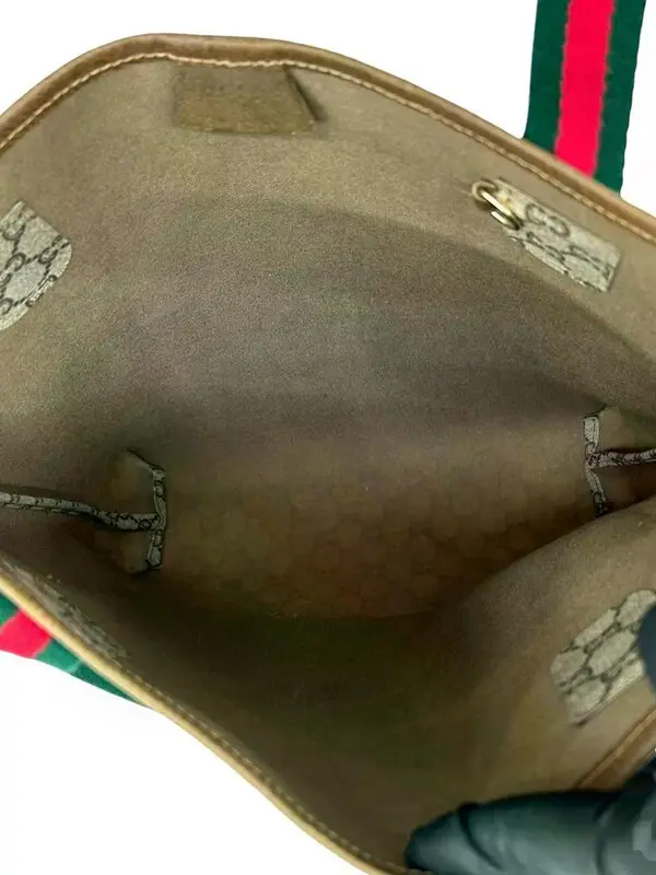 Gucci Gg Supreme Web Tote Bag