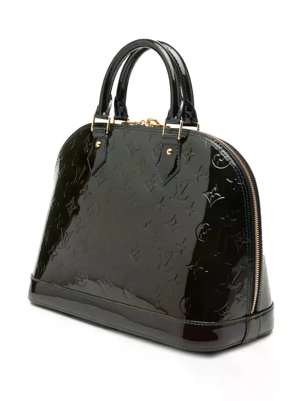 LOUIS VUITTON Monogram Vernis Alma Pm Handbag - Blue