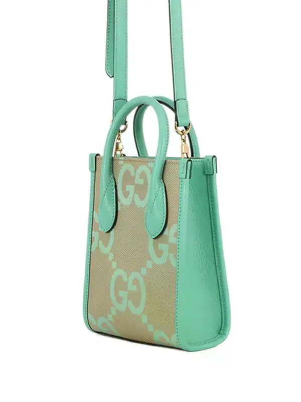 Gucci Mini Jumbo Gg Canvas Interlocking G Satchel