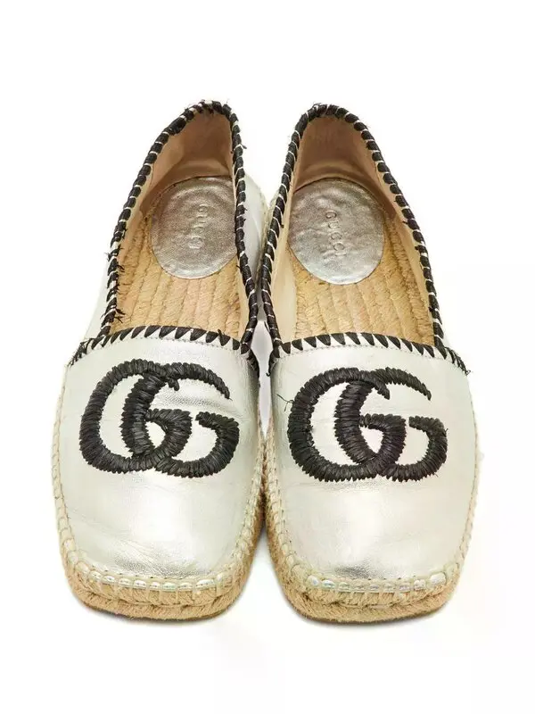 Gucci Gg Raffia Espadrilles