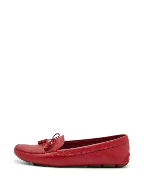 Prada Bow Tassel Loafers
