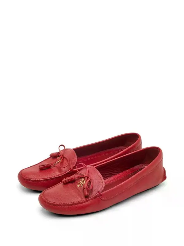 Prada Bow Tassel Loafers