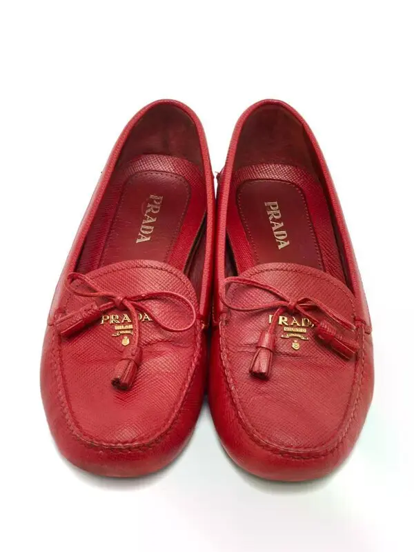 Prada Bow Tassel Loafers