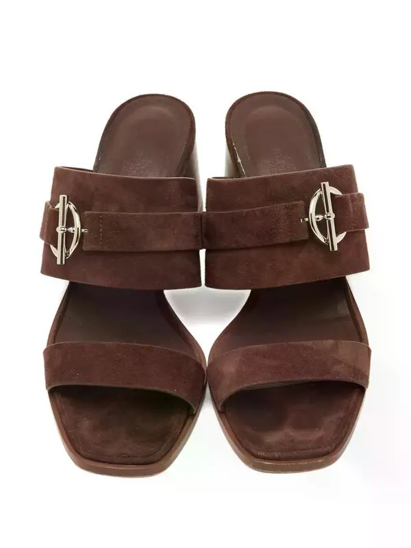 Hermès Kute Block-heel Slide Sandals
