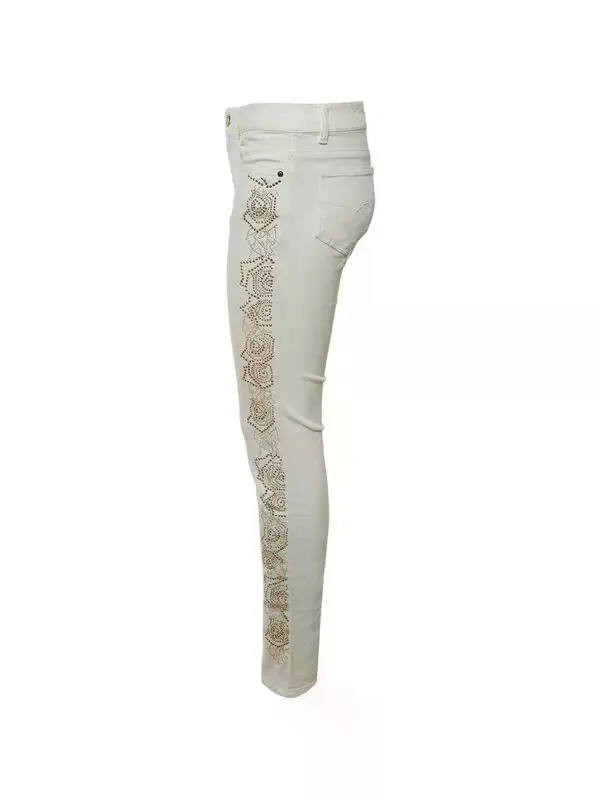 Versace Embellished Denim Jeans