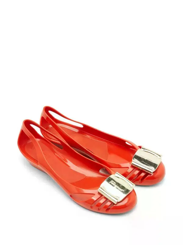 FERRAGAMO Bermuda Ballet Flats - Red