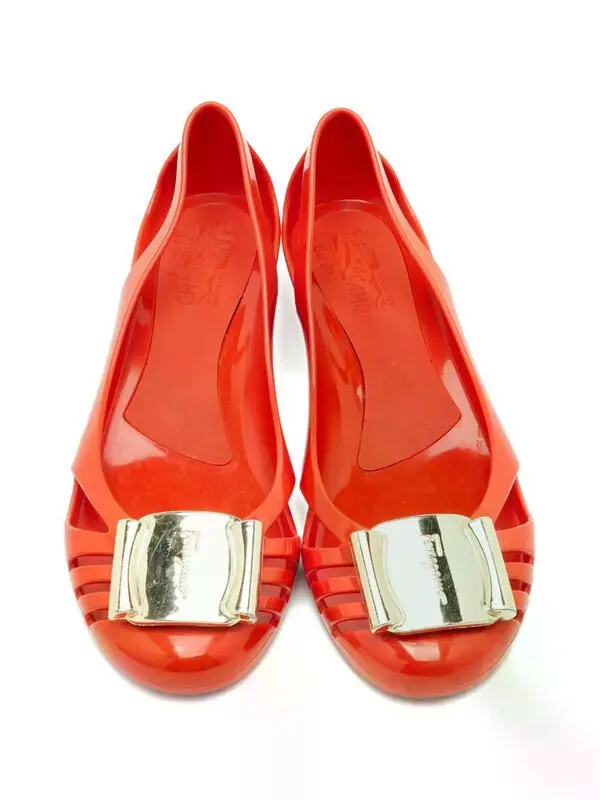 FERRAGAMO Bermuda Ballet Flats - Red
