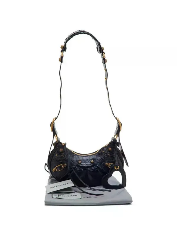 Balenciaga Extra Small Le Cagole Shoulder Bag - Black