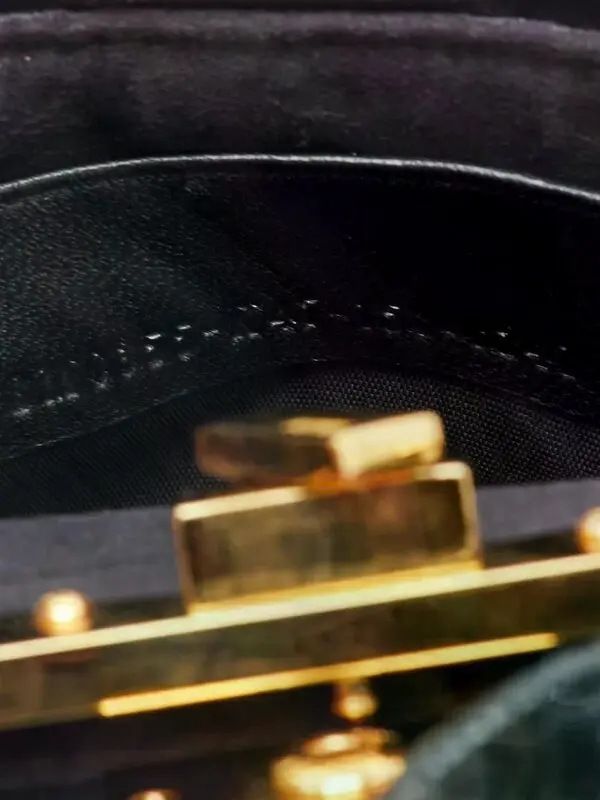 Fendi Micro Peekaboo Leather Tote Bag
