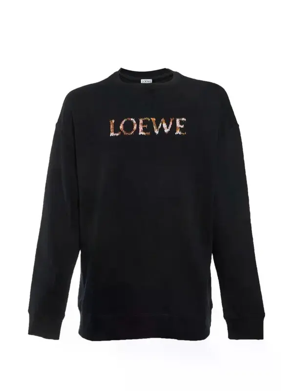 Loewe Logo Embroidered Crewneck Sweatshirt