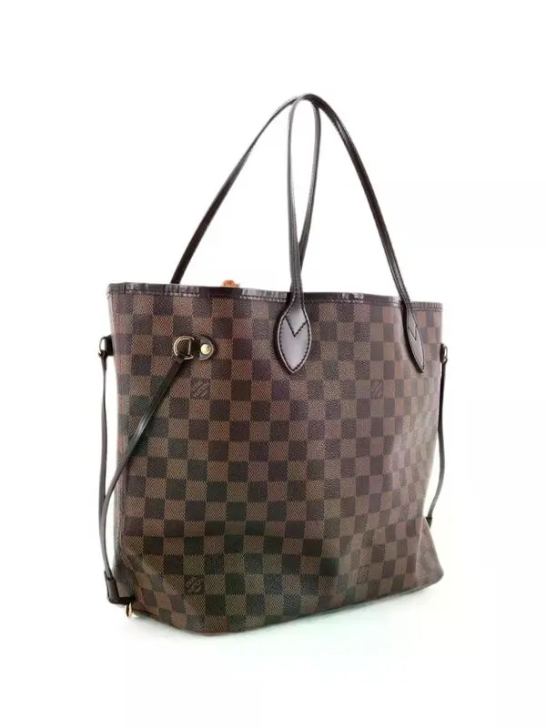 LOUIS VUITTON Neverfull Damier Mm Tote Bag - Brown