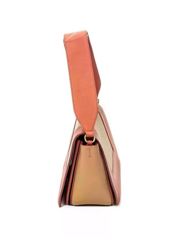Celine Colour-block Shoulder Bag - Orange