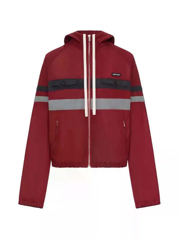 Miu Miu Oversized Logo Patch Jacket