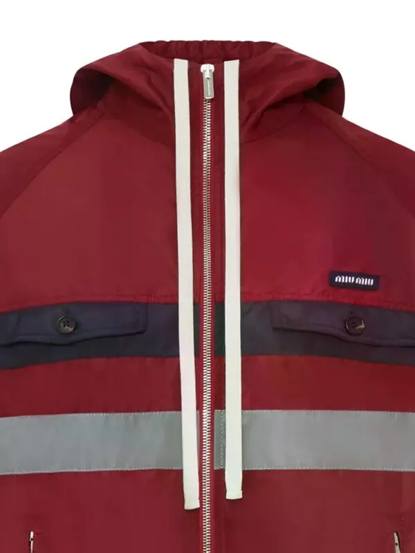 Miu Miu Oversized Logo Patch Jacket