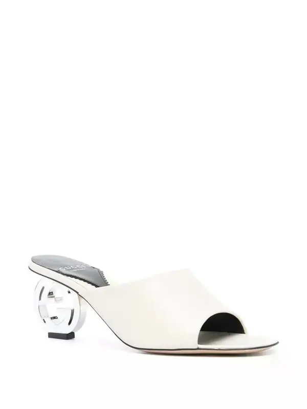 Gucci Interlocking G Sculpted Heel Sandals