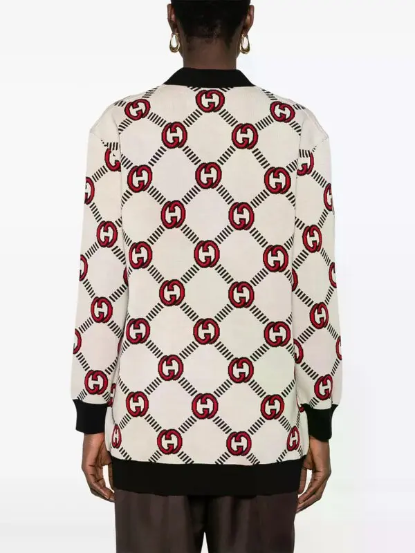 Gucci Reversible Interlocking G Cardigan - Neutrals