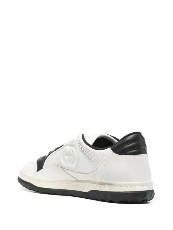 Gucci Leather Panelled Sneakers - Neutrals