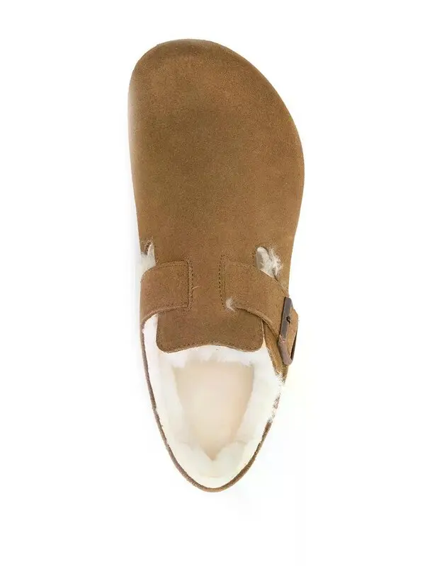 BIRKENSTOCK London Shearling-trimmed Slippers