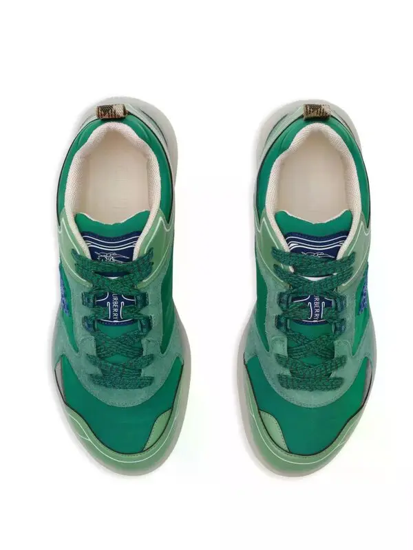 Burberry Equestrian Knight Appliquéd Sneakers