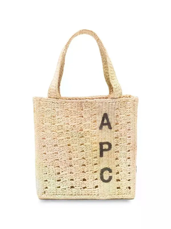 A.p.c. Embroidered Woven Tote Bag