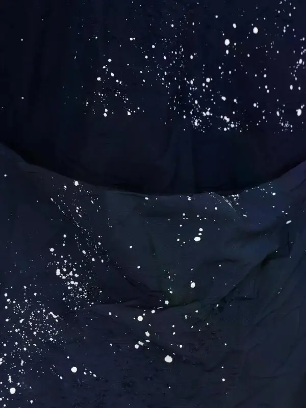MARIA CALDERARA Paint-splatter Notched-lapel Coat