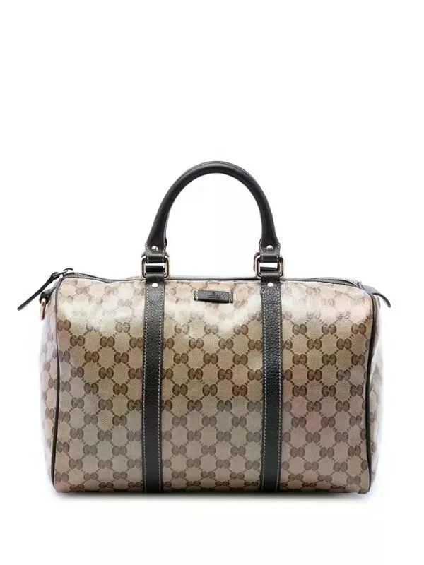 Gucci Medium Gg Crystal Joy Boston Bag - Neutrals