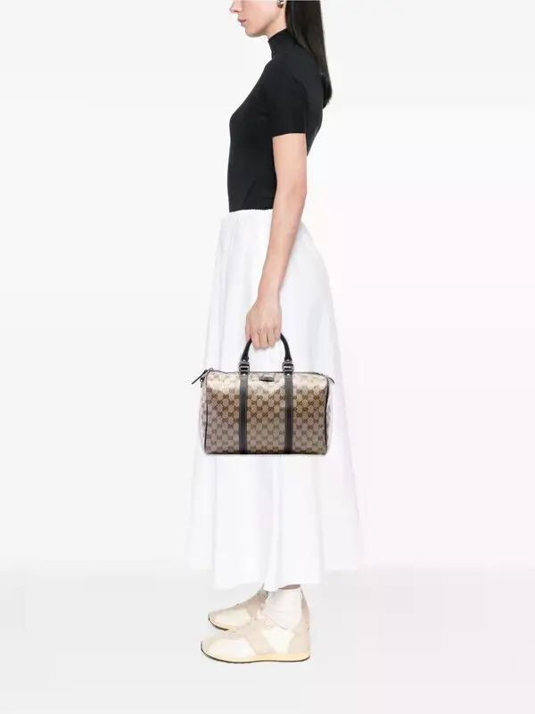Gucci Medium Gg Crystal Joy Boston Bag - Neutrals