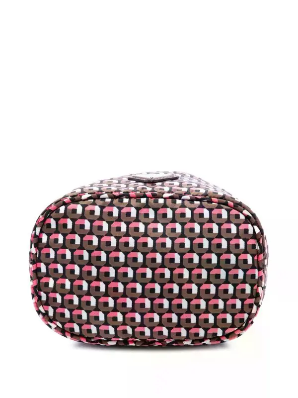 Prada 2000-2013 Tessuto Geometric Print Drawstring Pouch