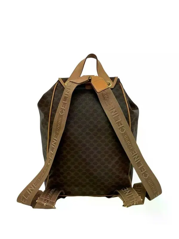 Celine Macadam Coated Canvas Drawstring Backpack