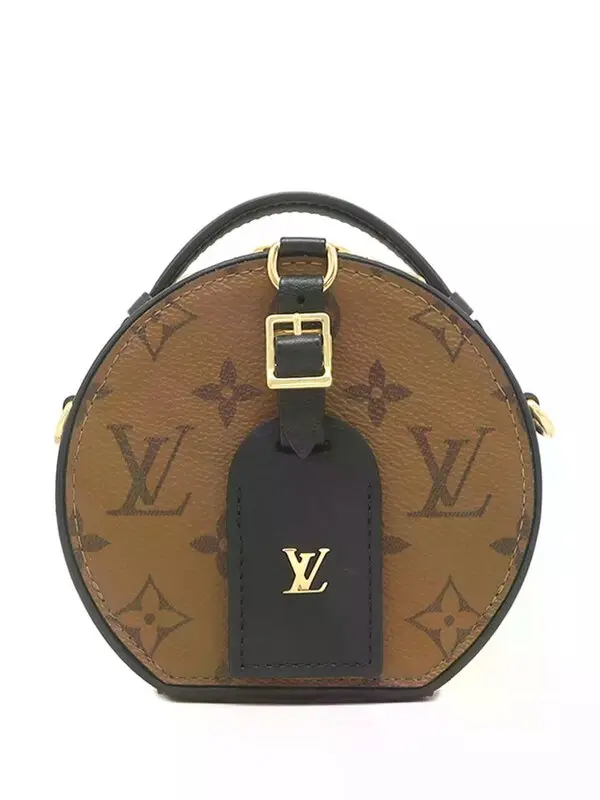 LOUIS VUITTON Monogram Reverse Mini Boite Chapeau Satchel - Brown