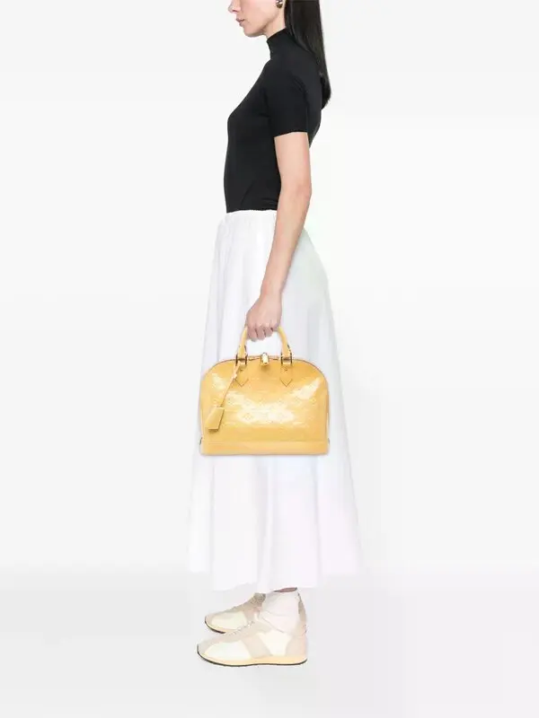 LOUIS VUITTON Monogram Vernis Alma Pm Handbag