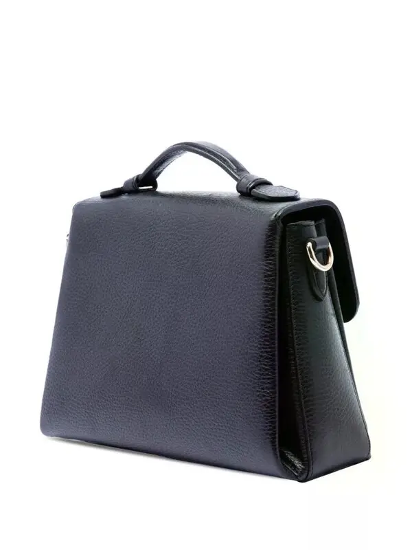 Gucci Small Calf Interlocking G Satchel - Black