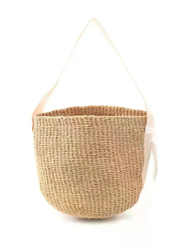 Chloé Small Mifuko Raffia Bucket Bag
